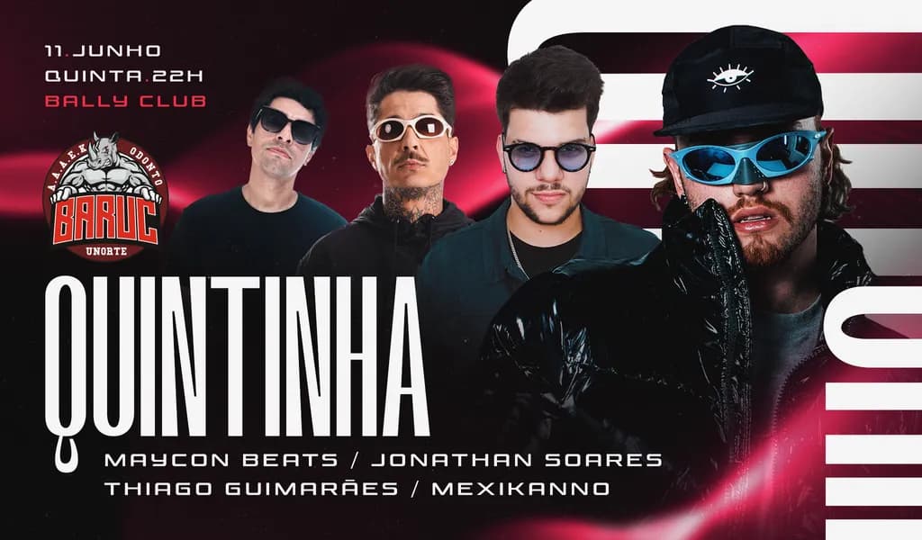 QUINTINHA NA BALLY CLUB - Zé do Ingresso